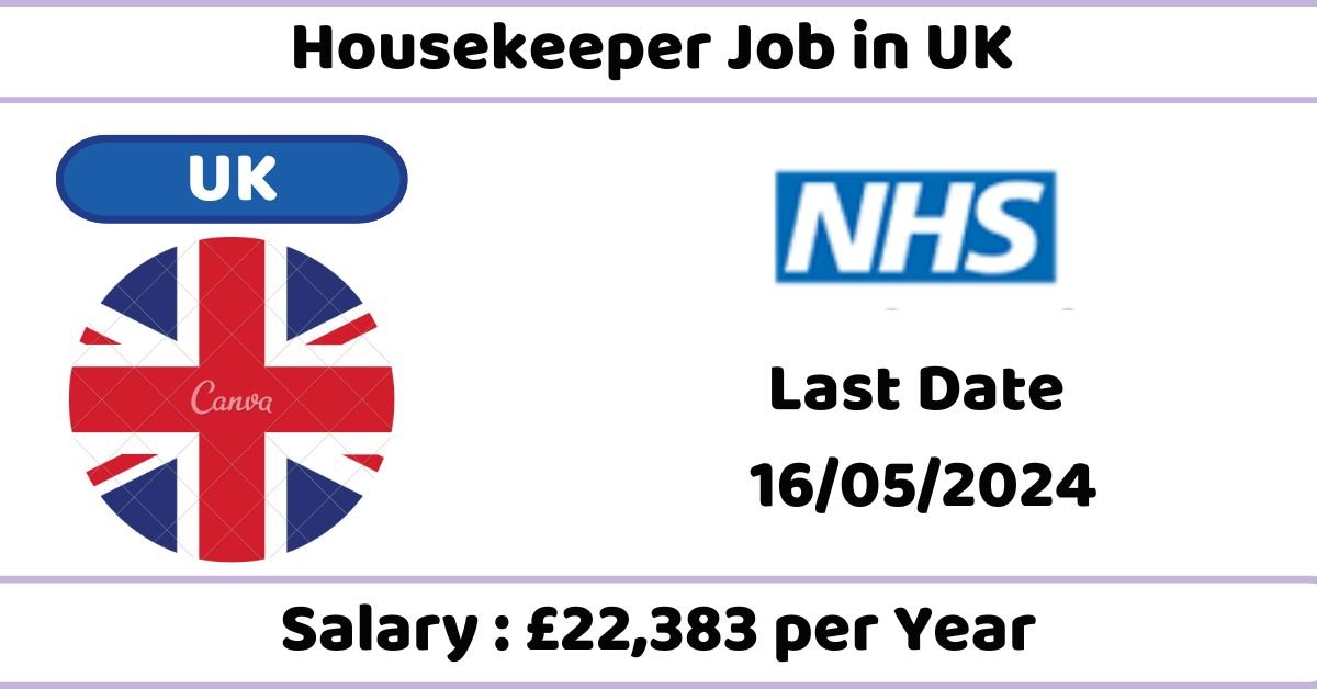 Housekeeper Job in UK